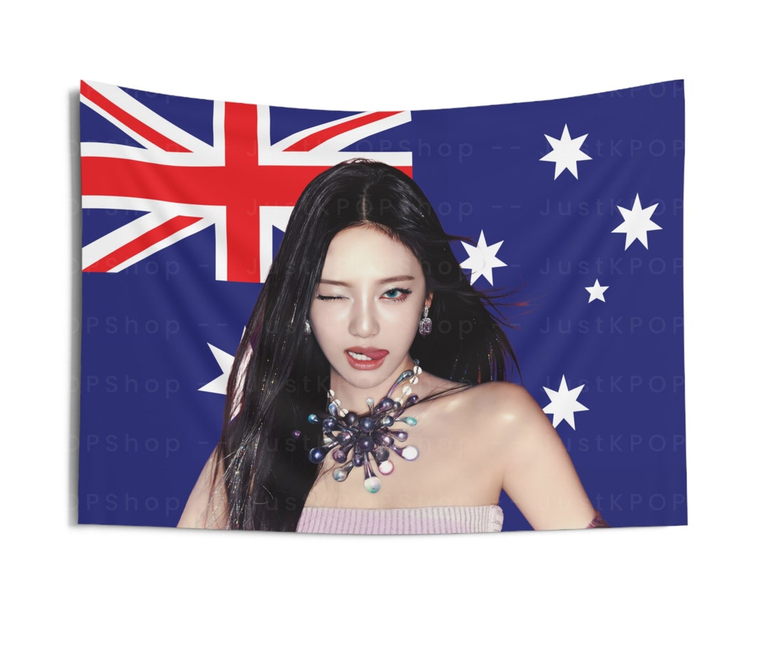 Aespa Ningning Australian Flag, Ning Ning Australian Tapestry, Aespa ...