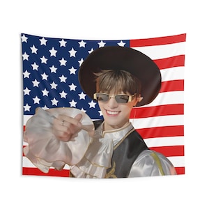 Pi Cheolin Smile American Flag, Seventeen Kpop Flag, Seventeen Follow ...