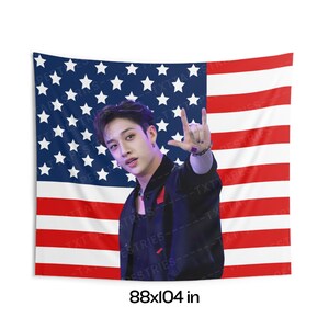Stray Kids Bang Chan Stunning Visuals American Flag, Bang Chan American ...