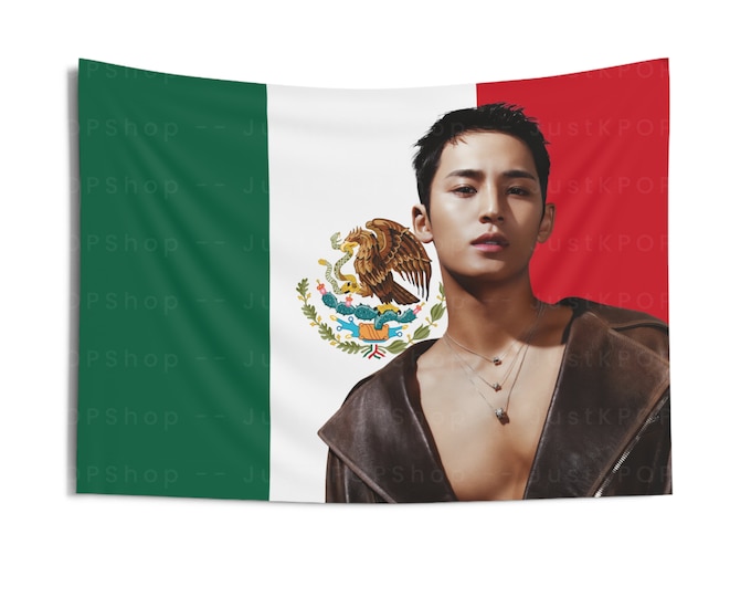 Seventeen Mingyu Lalali Mexico Flag, Svt Members Kpop Flag, Seventeen ...