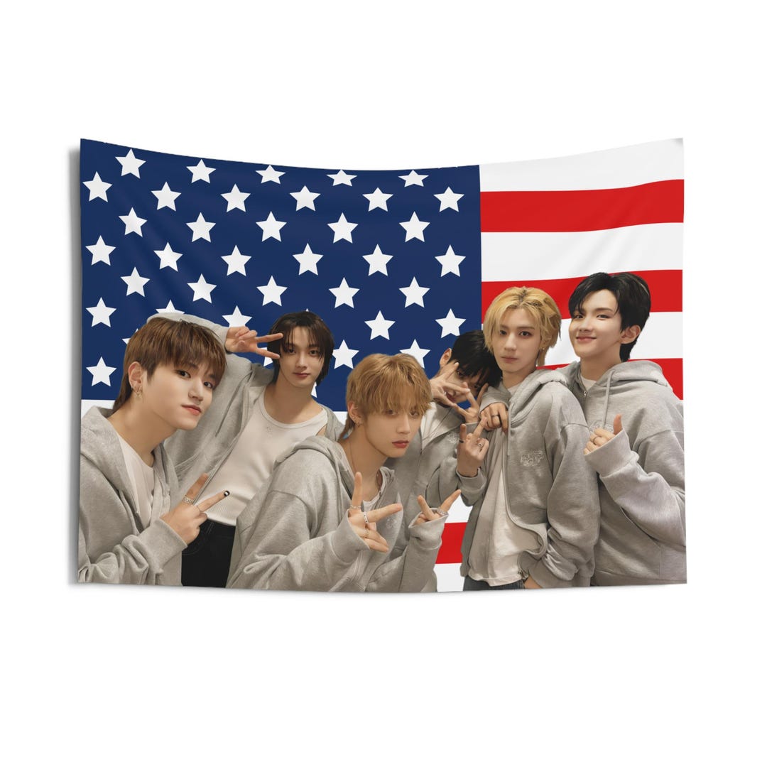 BND Members Cute Photo American Flag, Boy Next Door Concert Banner ...