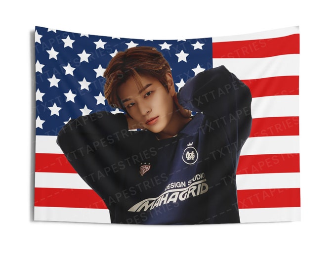 Skz Seungmin Flag Banner, Stray Kids Seungmin Kpop American Flag ...
