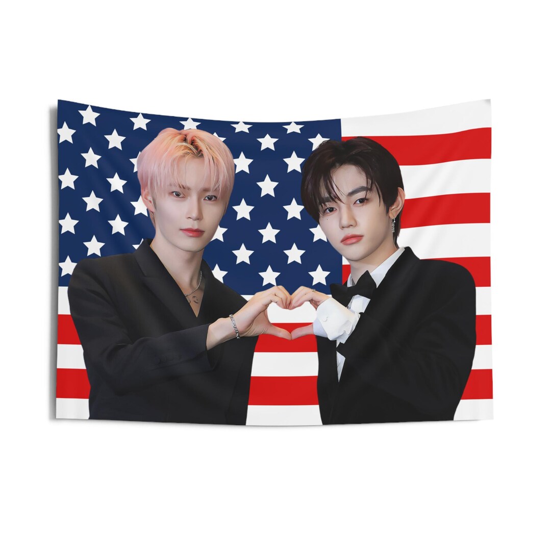 Zhang Hao Hanbin American Flag, Zerobaseone Haobin American Tapestry ...