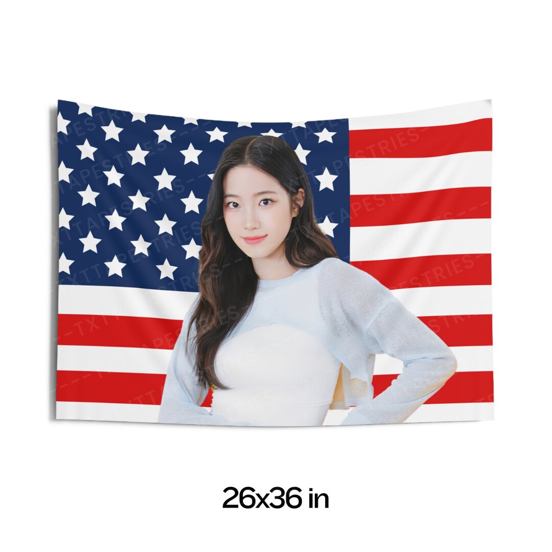 Buy Le Sserafim Kazuha Stunning Beauty Flag Banner, Kazuha American Tapestry, Le Sserafim ...