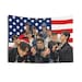 The Boyz Juyeon in Black Outfit Flag Banner, Juyeon American Tapestry ...