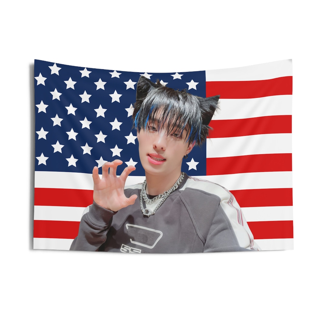 P1harmony Keeho Cat Boy Flag Banner, Keeho American Tapestry, Keeho ...