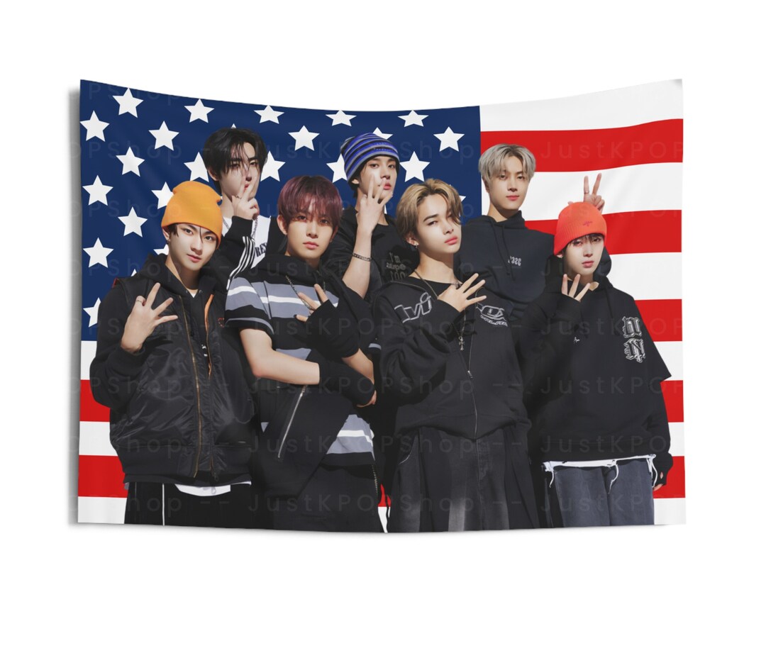 Enhypen Members Pictorial American Flag, Enhypen Members American ...