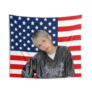 Riize Shotaro Silver Hair Photo Flag Banner, Riize Shotaro American ...