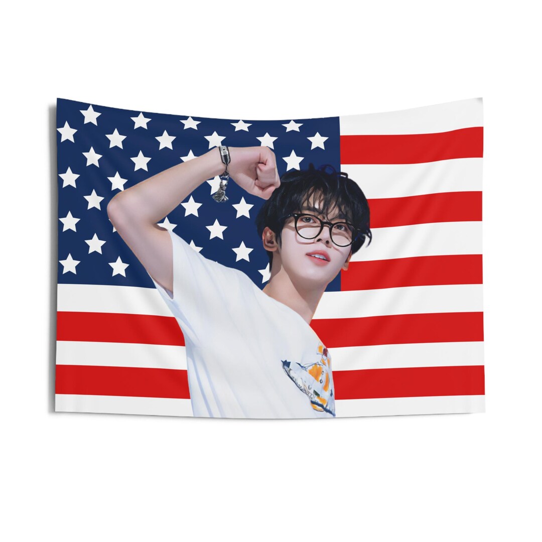 Han Yujin Visuals American Flag, Zerobaseone Concert Banner, Zb1 Kpop ...