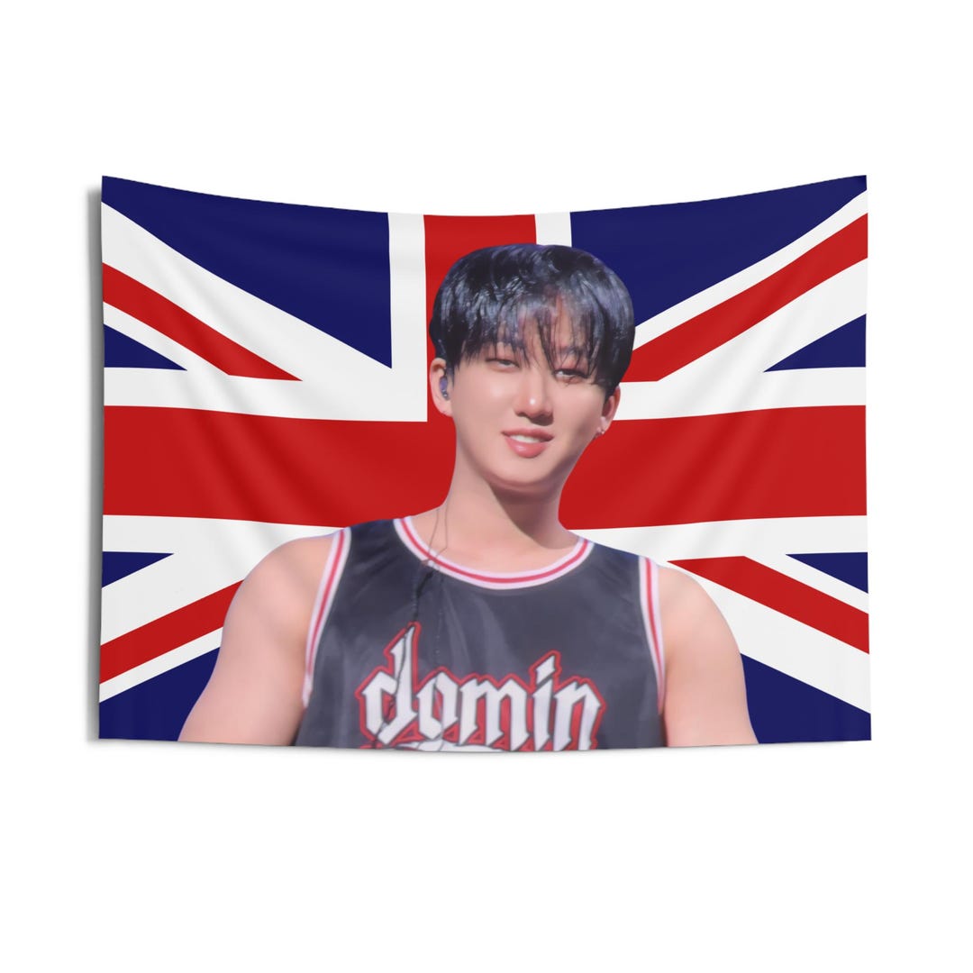 Changbin Tank Top UK Flag, Stray Kids Concert Banner, SKZ Kpop Banner ...