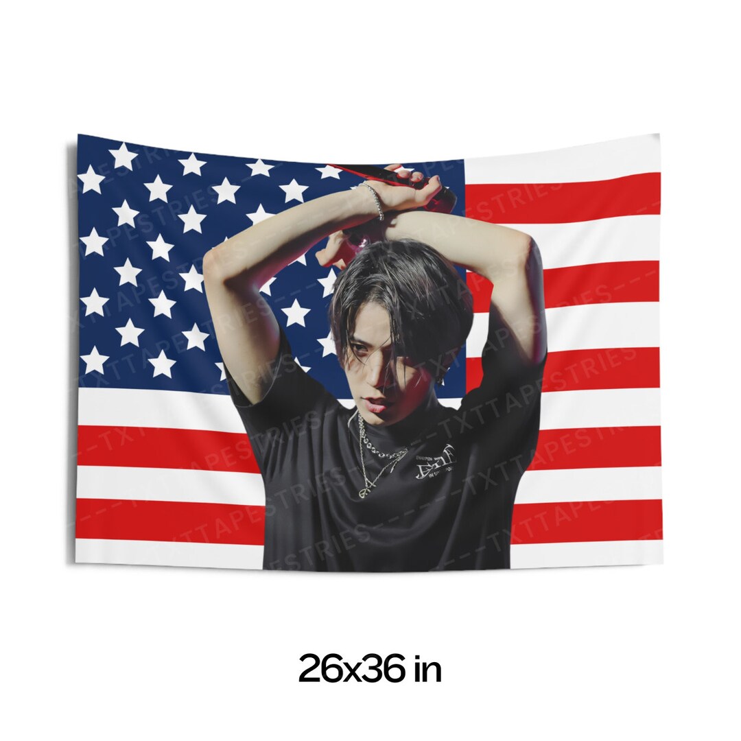 Heeseung Breathtaking Visuals American Flag, Enha Concert Banner, Enha ...