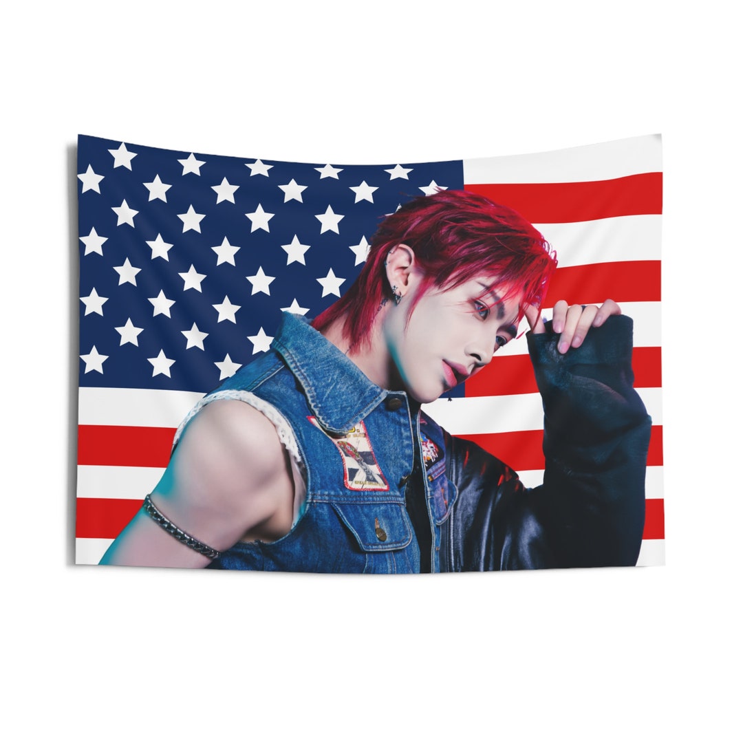 Zerobaseone Ricky in Denim Photo Flag Banner, Zerobaseone Members ...