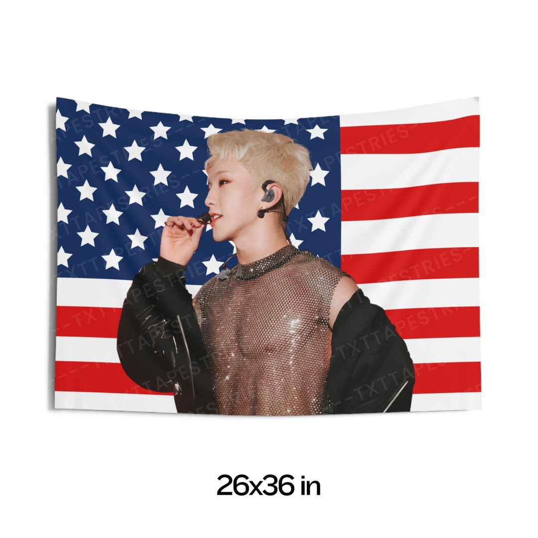 Seventeen Hoshi Sexy Tanktop Flag Banner, Hoshi American Tapestry ...