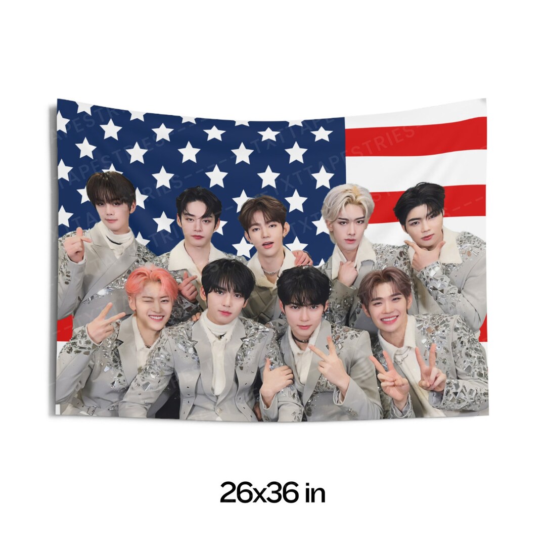 Zerobaseone Members Photo Flag Banner, ZB1 American Tapestry, Zero Base ...