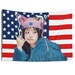 Loona Chuu Salute Flag Banner, Chuu American Flag Tapestry, Chuu Merch ...