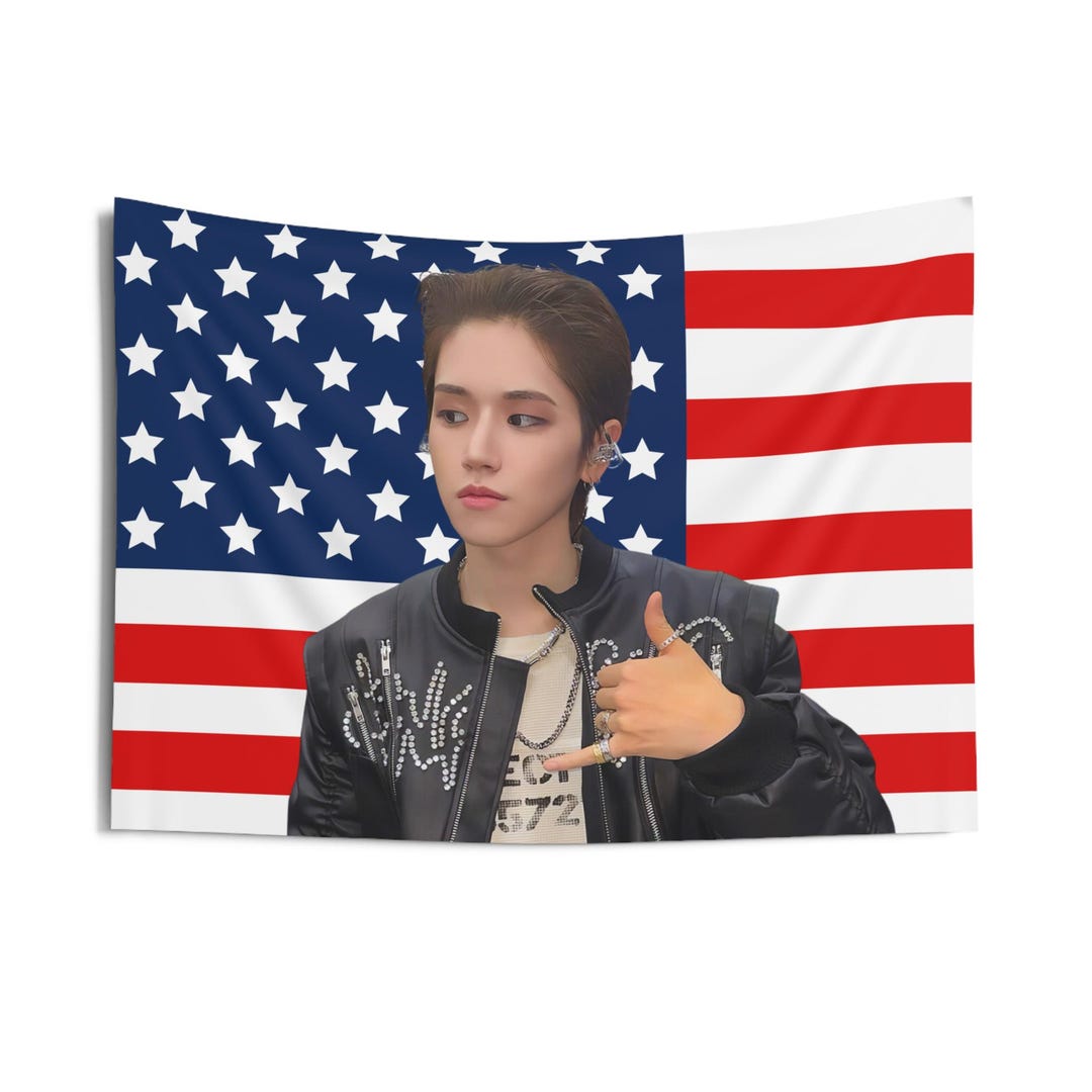BND Riwoo Rockstar Vibe American Flag, Boy Next Door Concert Banner ...