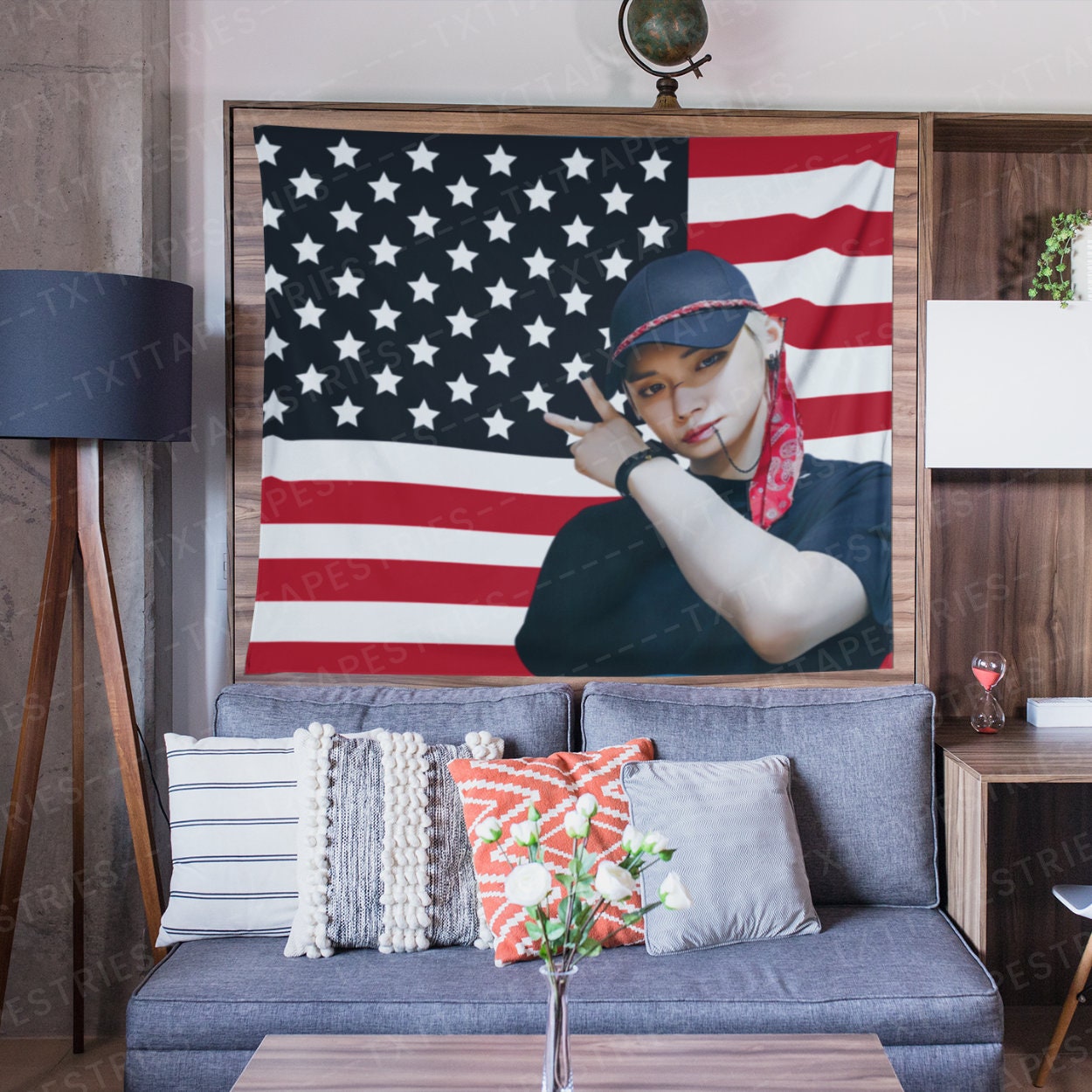 Txt Yeonjun Red and Black Aesthetic Flag Banner Yeonjun - Etsy Canada