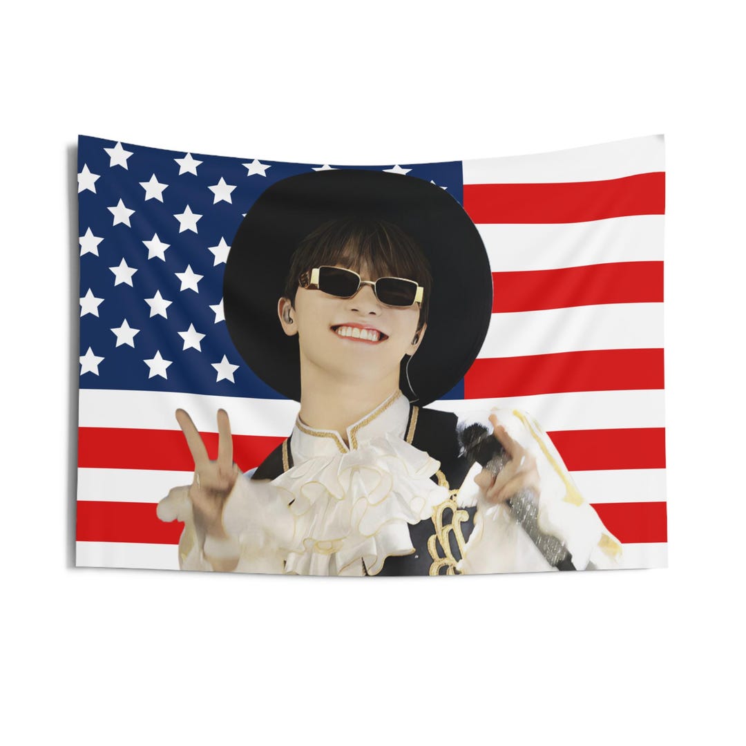 Pi Cheolin DK American Flag, Svt DK American Tapestry, Seventeen Follow ...