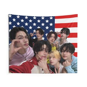 Enha Members Cute Photo American Flag, Enha Concert Banner, Enha Kpop ...