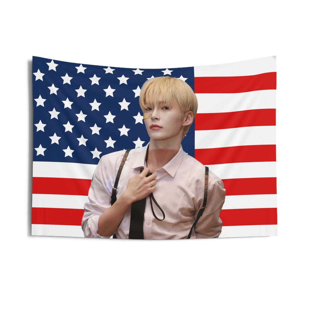 Hanbin Face Bank American Flag, Zerobaseone Concert Banner, Zb1 Kpop ...