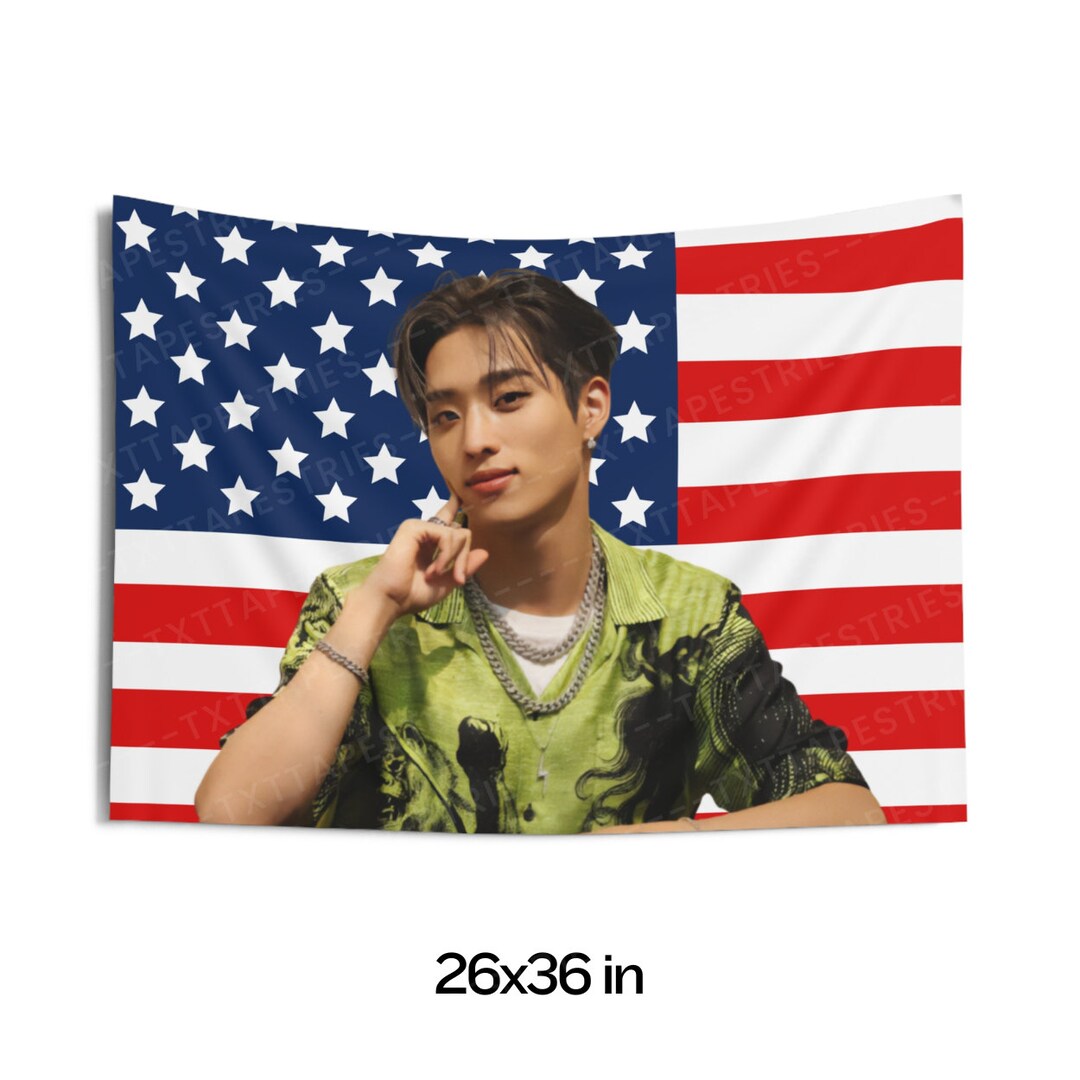 P1harmony Keeho Stunning Visuals Flag Banner, Keeho American Tapestry ...