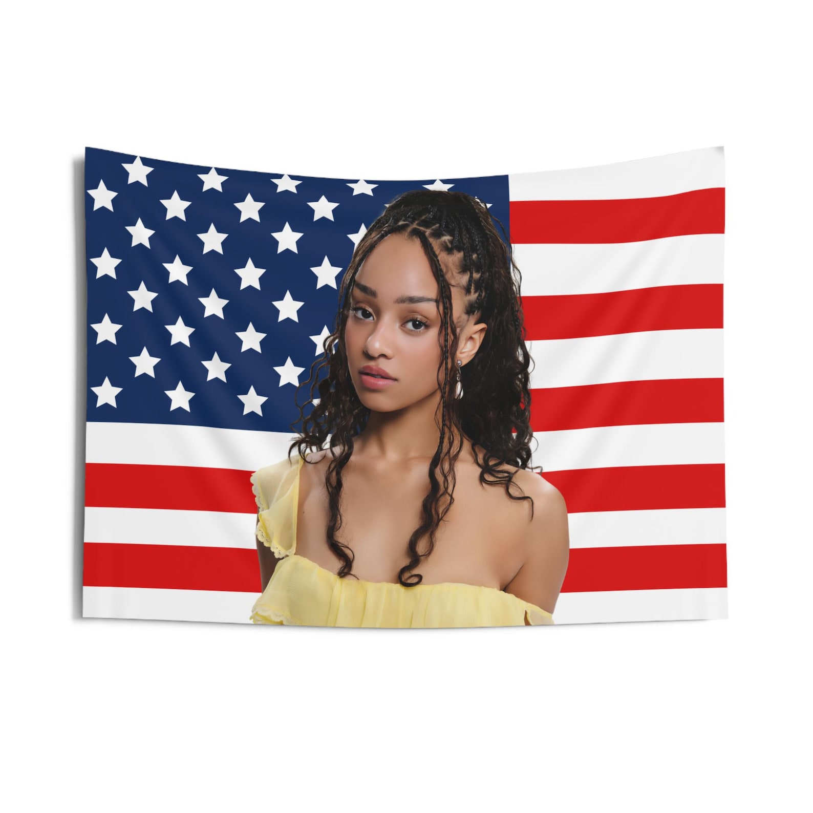 Katseye Manon Curly Hair American Flag, Katseye Concert Banner, Katseye ...