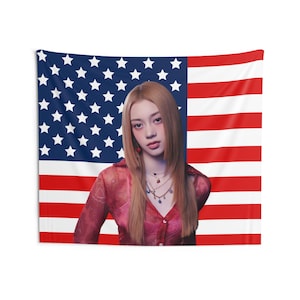 Katseye Megan Visuals American Flag, Katseye Concert Banner, Katseye ...