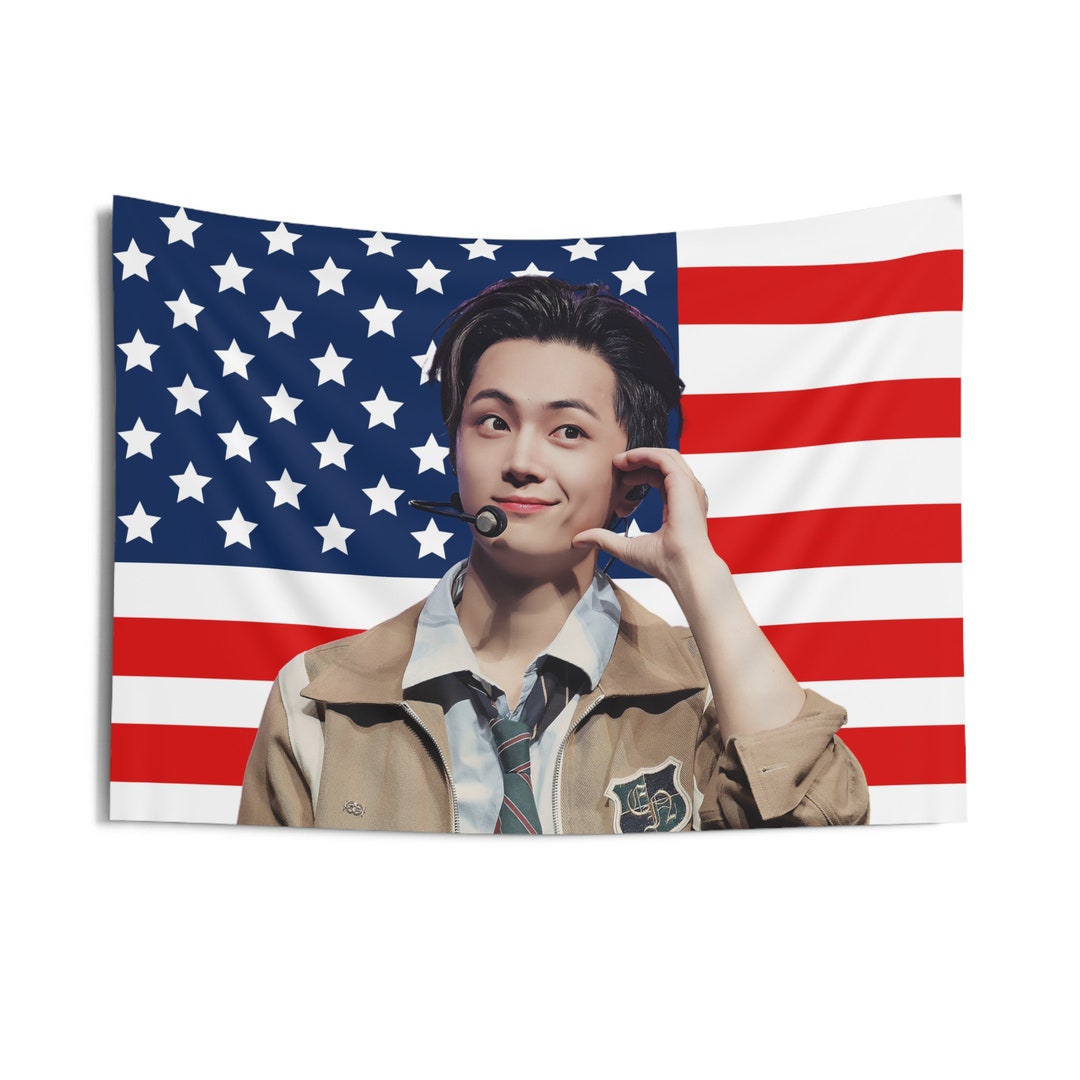 Jay Cute Smile American Flag, Jay Concert Banner, Jay Kpop Flag, Enha ...