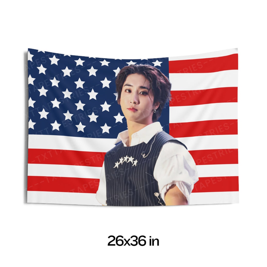 Stray Kids Han Breathtaking Visuals Flag Banner, Han American Tapestry ...