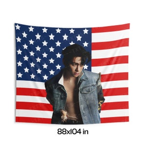 BTS V Photoshoot Flag Banner, Taehyung American Tapestry, Taehyung ...