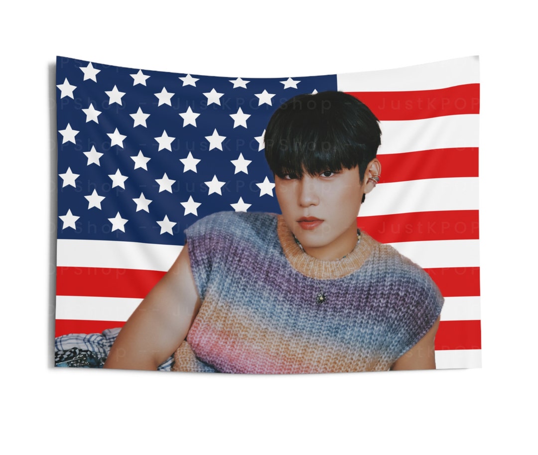 Ab6ix Woojin Stunning Visuals American Flag, Woo Jin Americantapestry ...