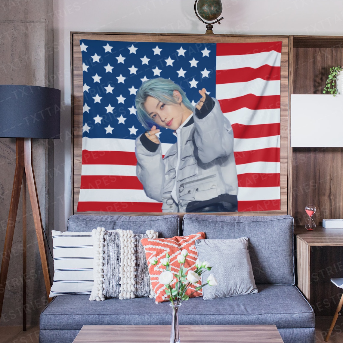 Stray Kids Felix Breathtaking Visuals American Flag, Felix American ...