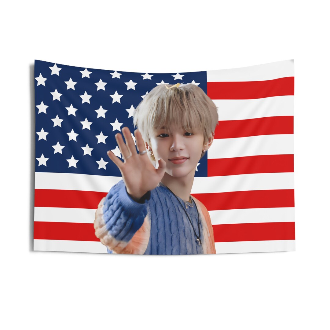 Riize Shotaro Blonde Hair Photo Flag Banner, Riize Shotaro American ...