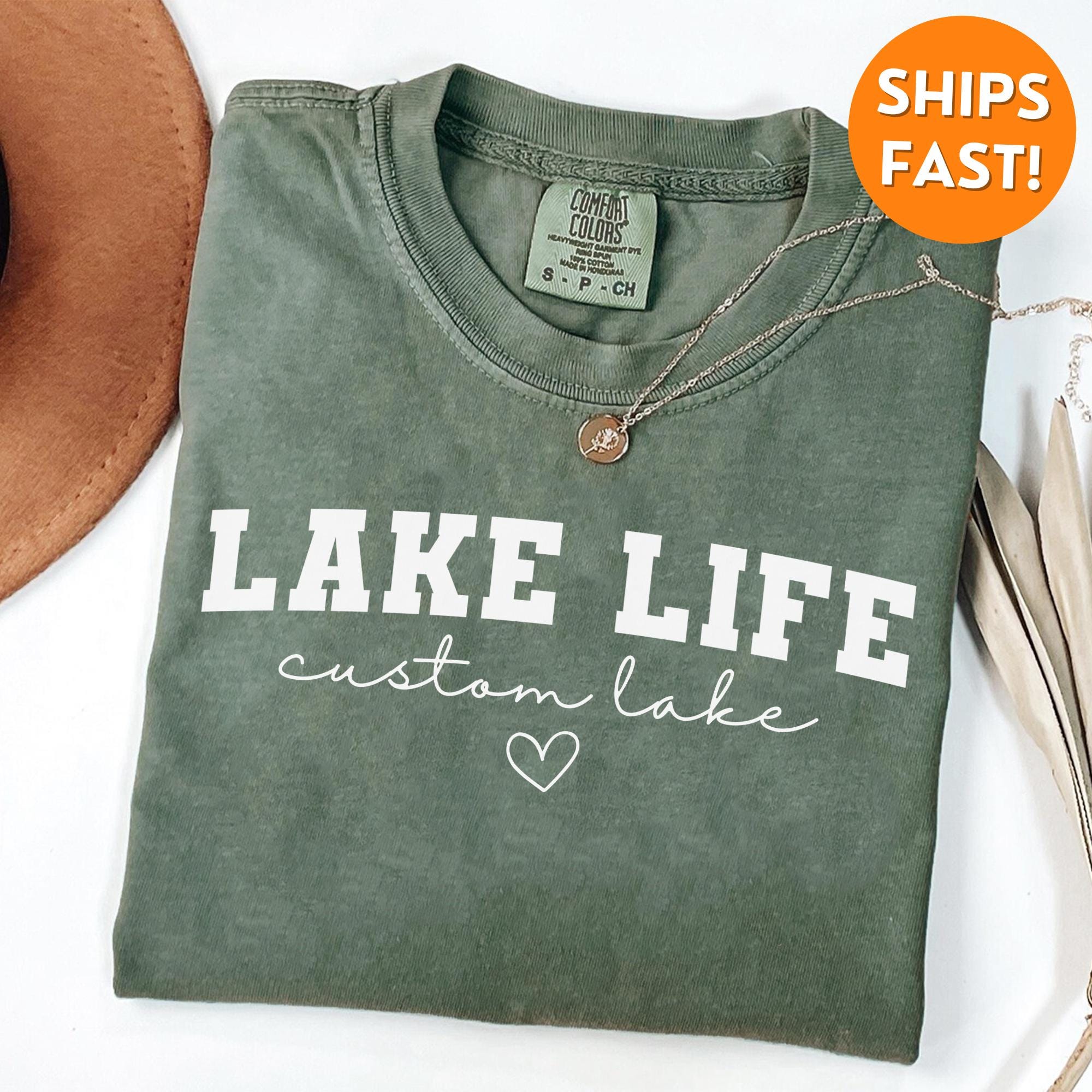 Comfort Colors® Lake Life Shirt, Lake Life T Shirt, Custom Lake Life ...