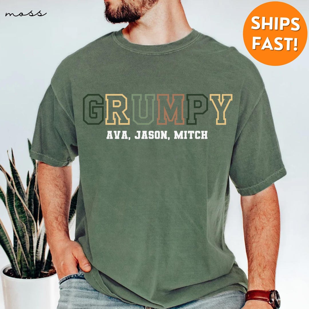 Comfort Colors® Grumpy Shirt, Grumpy T Shirt, Grumpy Grandpa Shirt ...