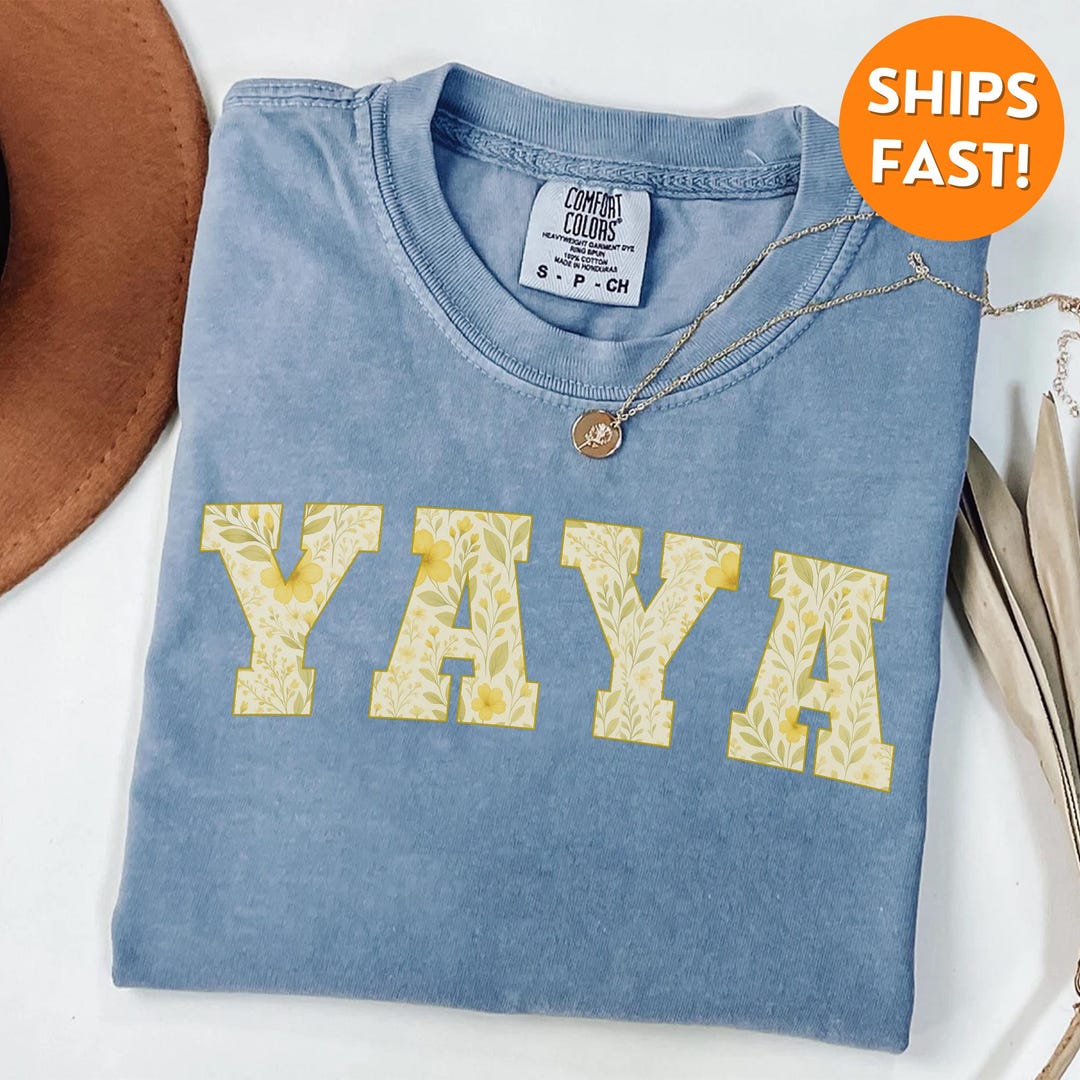 Comfort Colors® Yaya Shirts, Yaya Shirt, Yaya Gift, Yaya Tshirt, Yaya ...