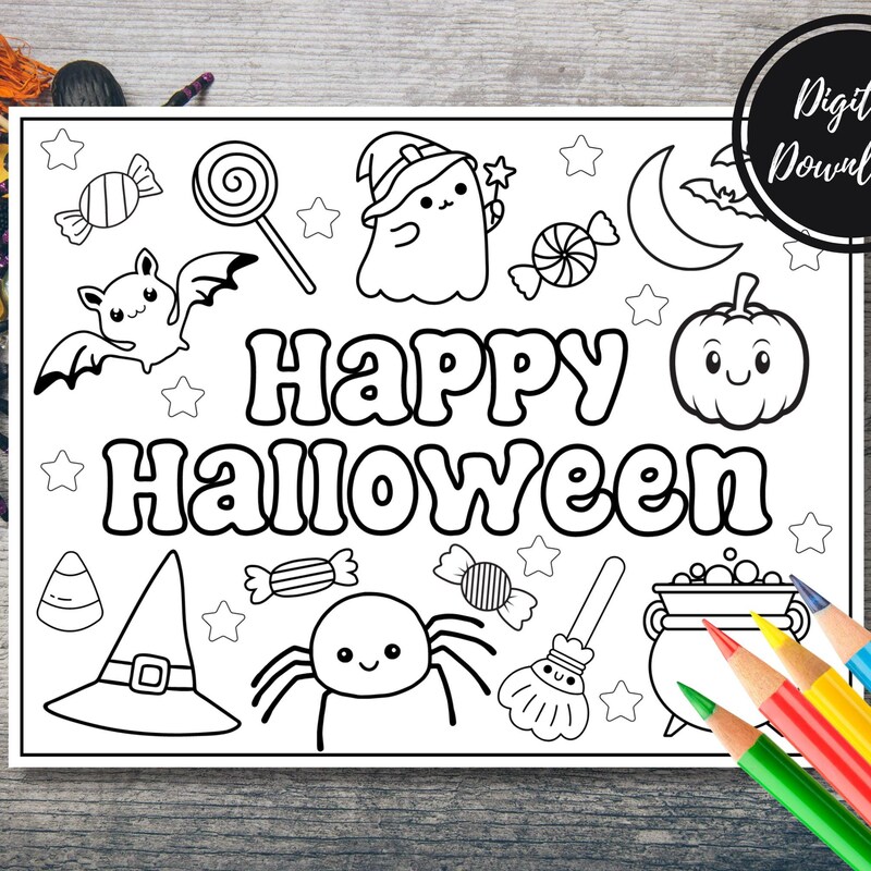 Halloween Placemat - Etsy