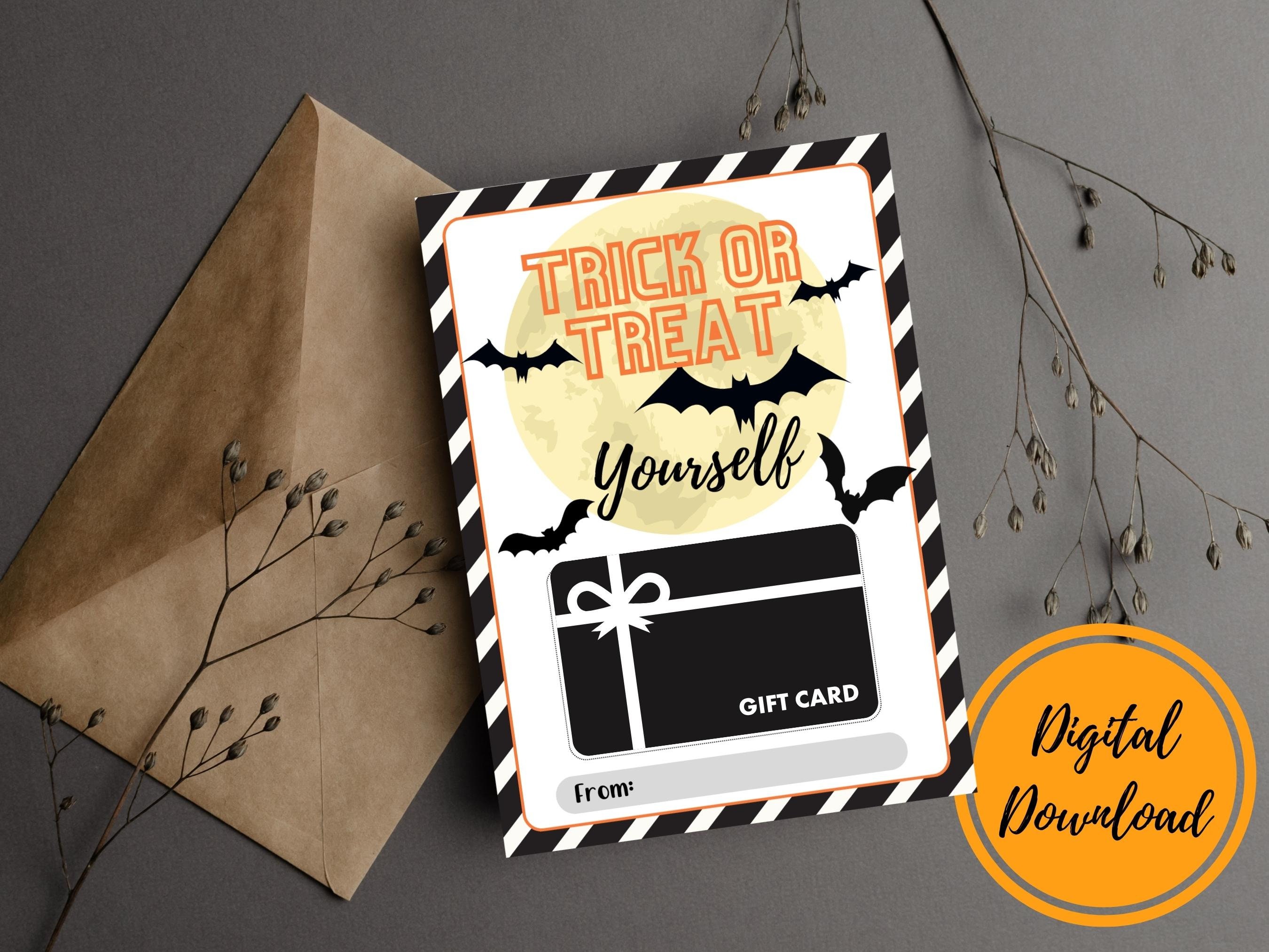 Trick or Treat Gift Card Holder | Halloween Gift Card Holder | Teacher ...