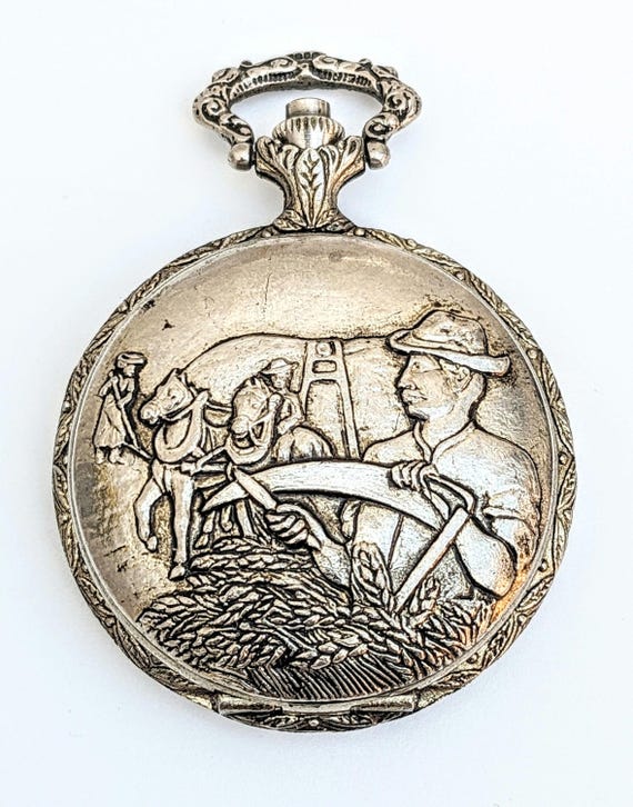 Vintage Sundial 17 Jewels Pocket Watch - Gem