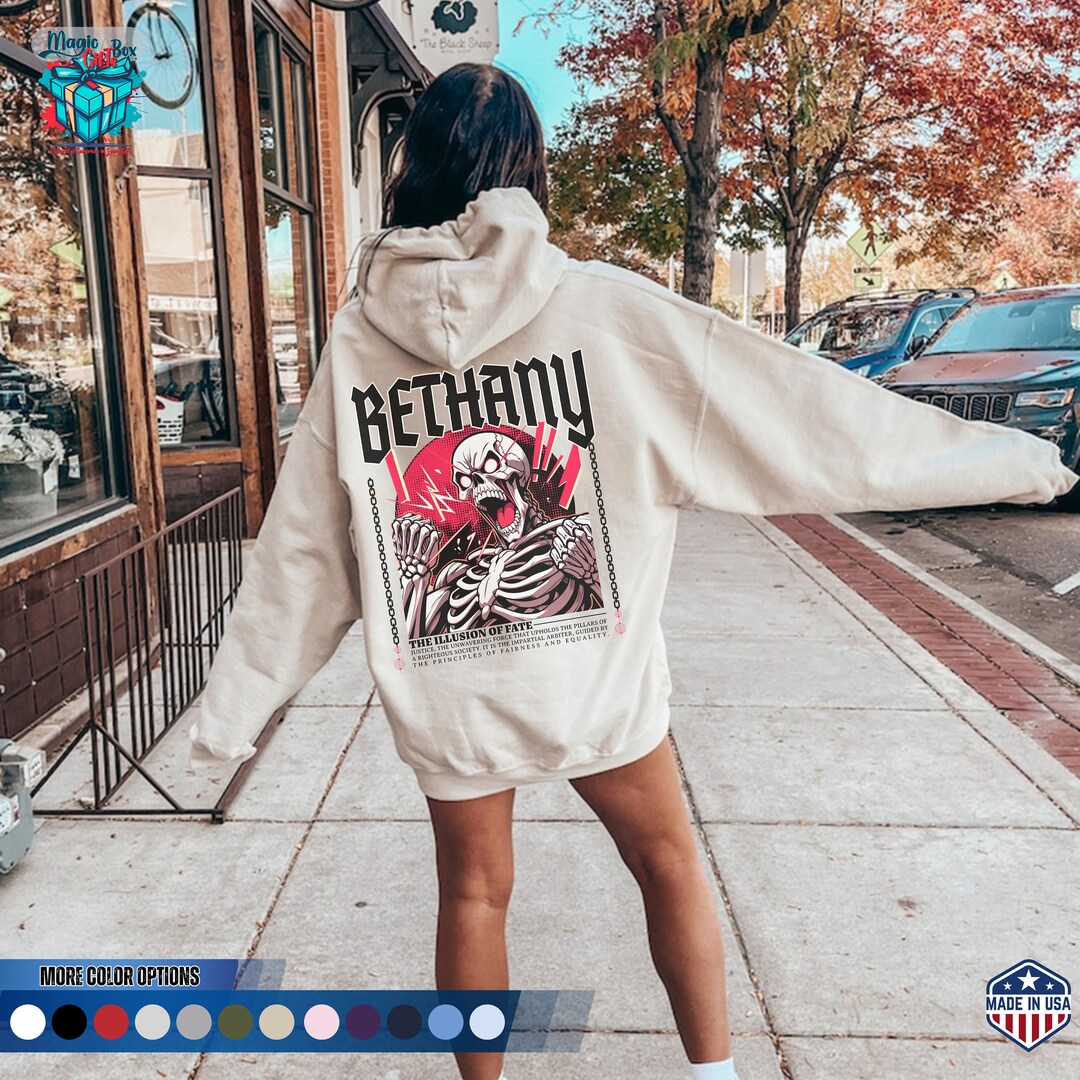 Anime Lover's Custom Name Hoodie | Jjk Couple's Hoodie Set | Unique ...