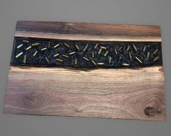 Epoxy Bullet Charcuterie Board, Epoxy Board, Charcuterie Board, Bullet ...