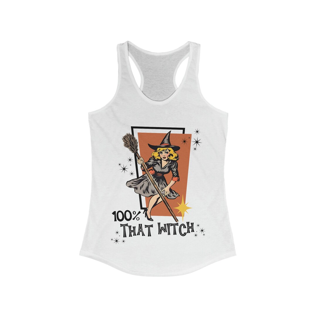 Witch Tank Bewitched Tank Halloween Tank Retro Halloween - Etsy