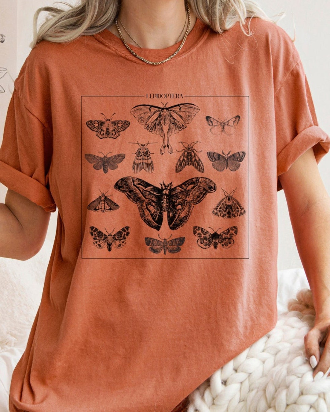 Moth Comfort Colors Shirt Scientific Chart Moth Family - Etsy