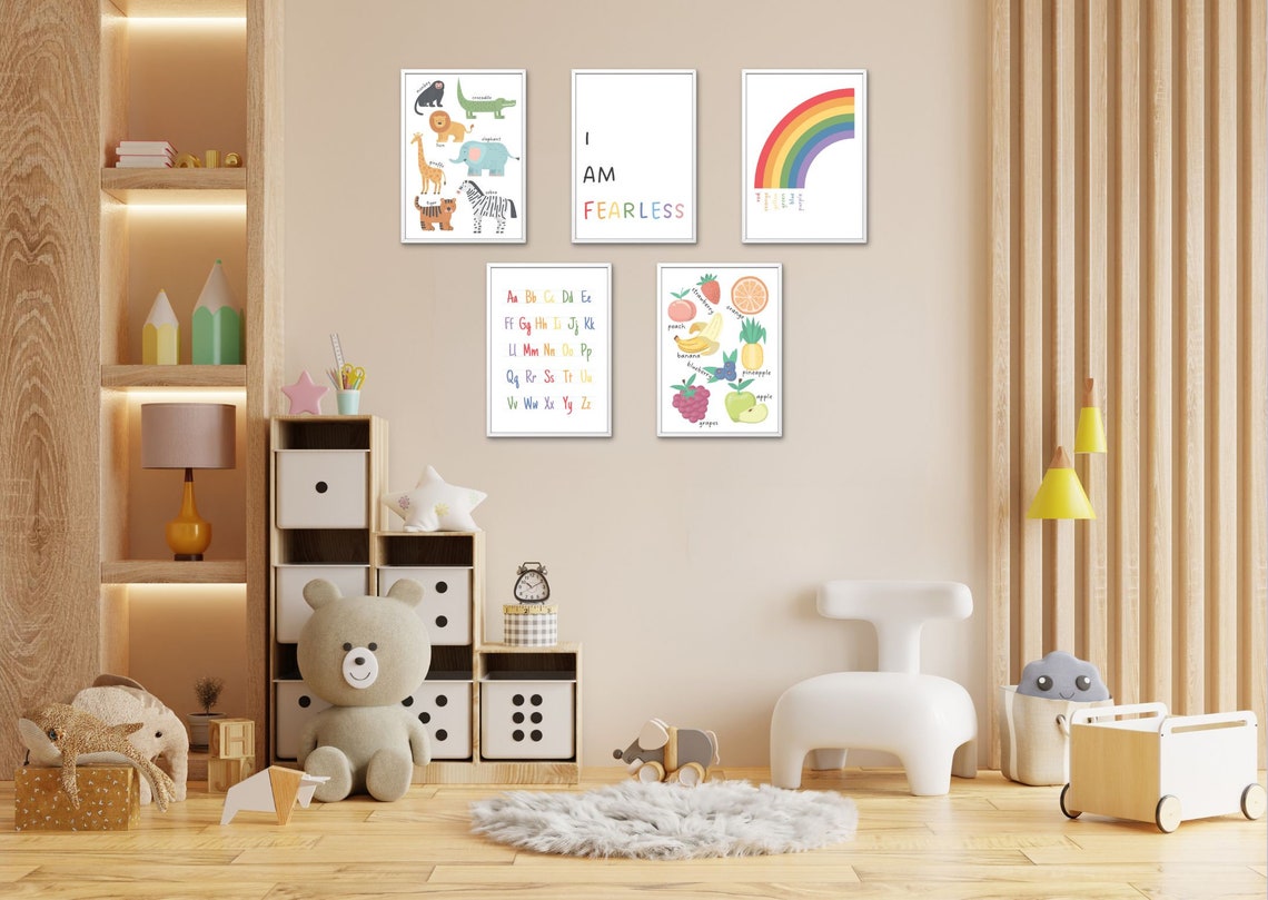 Exciting Digital Learning Wall Art Bundle for Kids | Educational Prints ...