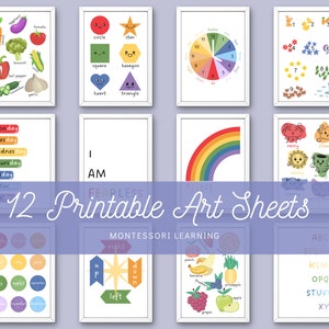 Exciting Digital Learning Wall Art Bundle for Kids | Educational Prints ...