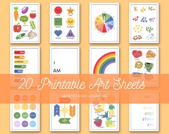 Exciting Digital Learning Wall Art Bundle for Kids | Educational Prints ...