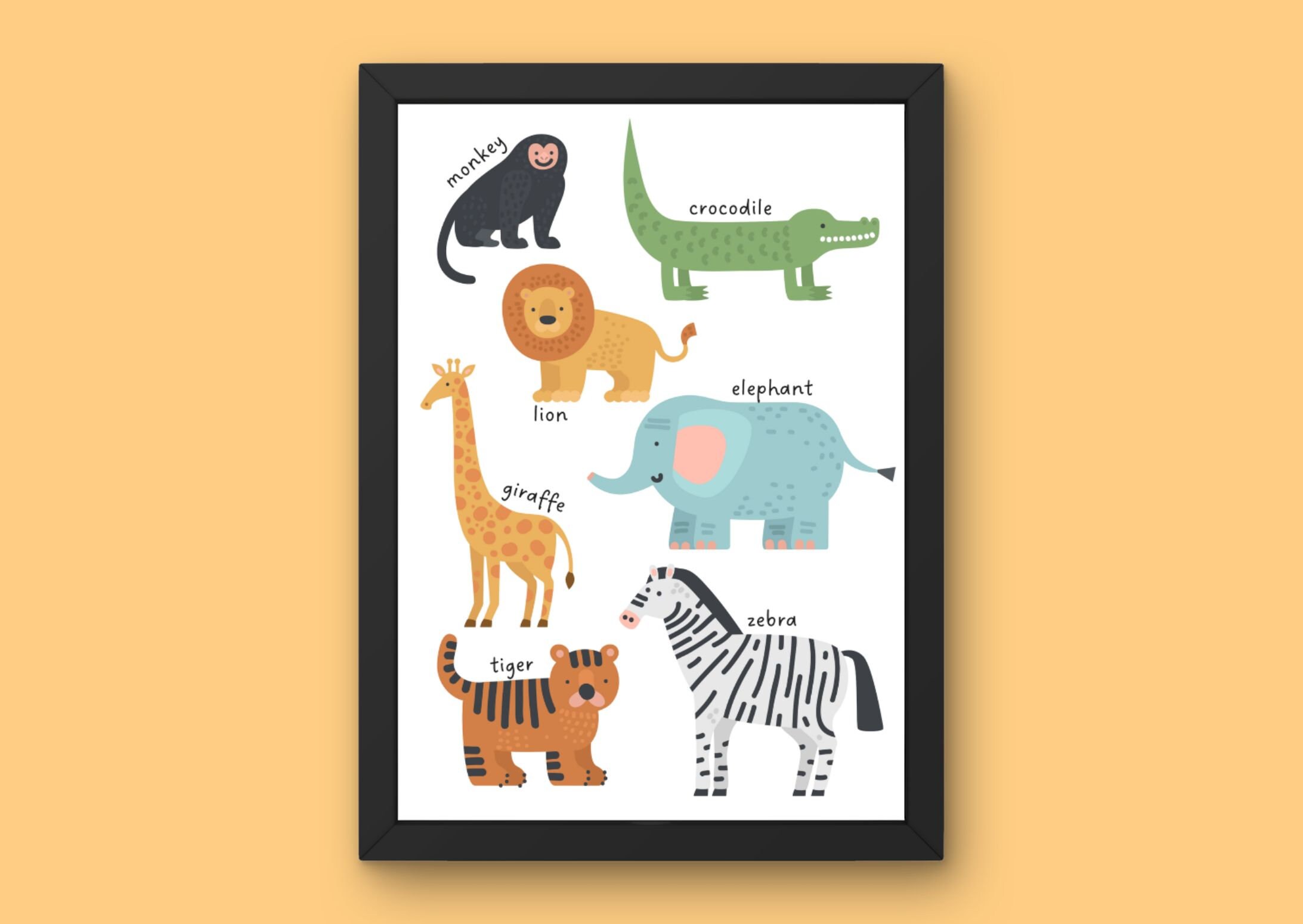 Exciting Digital Learning Wall Art Bundle for Kids Educational Prints ...