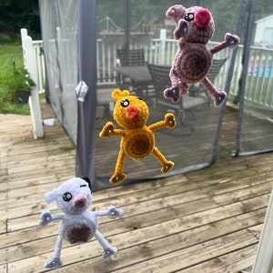 Window Cling Cow, Pig, and Chick - Etsy