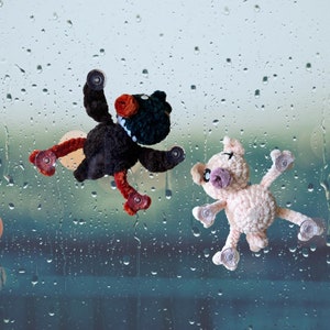 Window Cling Cow, Pig, and Chick - Etsy