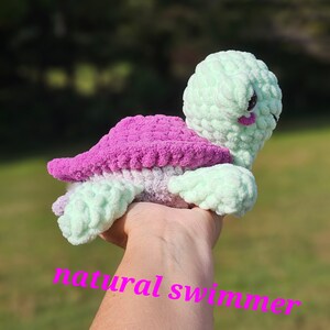 No Sew Crochet Pattern Sea Turtle Heart Shaped Shell - Etsy